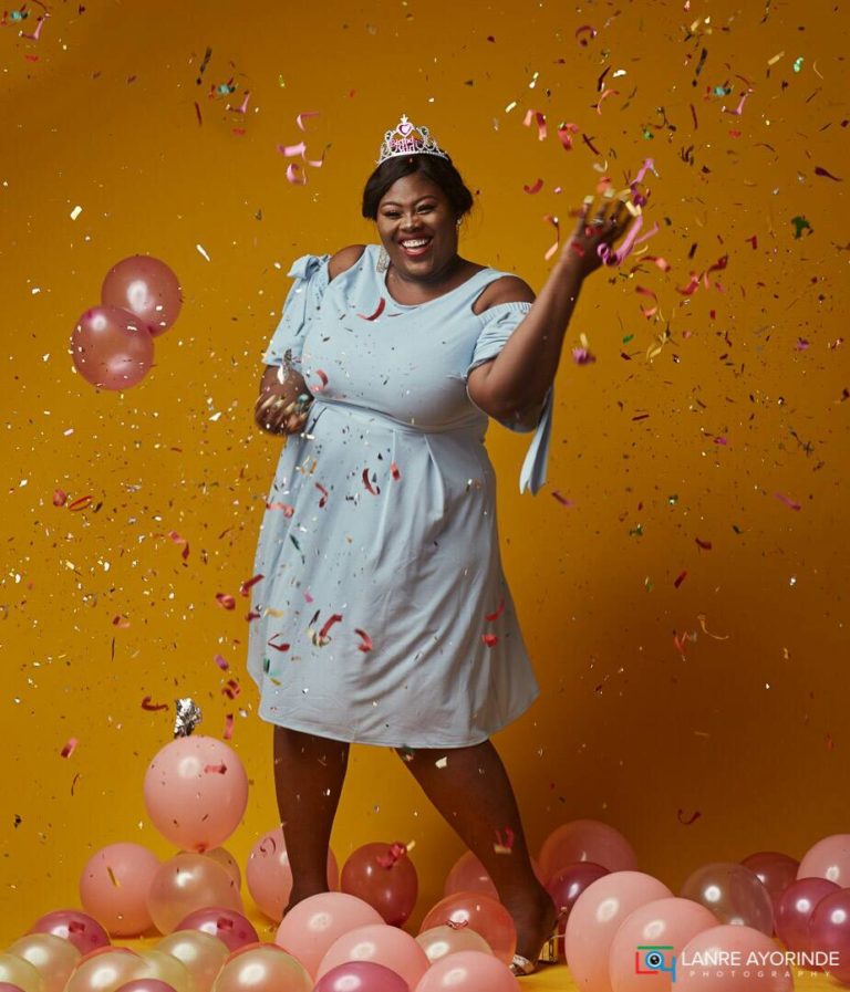 Balloons, Champagne & Cake! OAP Taymi B is a Year Older today | BellaNaija