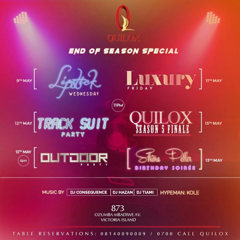 Quilox is Ending its 5th Season with the Shut Down Party happening this ...