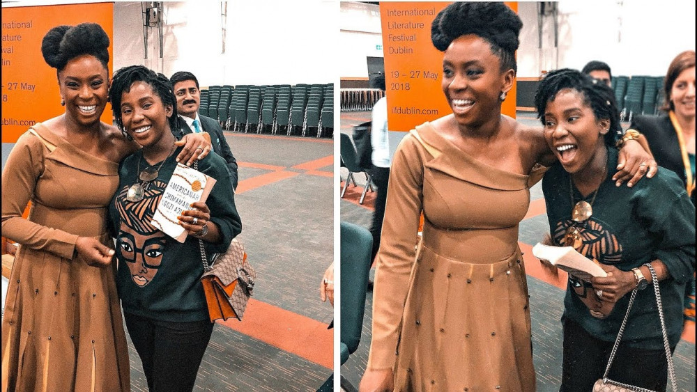 Adanna of AdannaDavid meets her Idol Chimamanda Ngozi Adichie in New ...