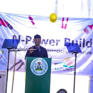 N-Power Build launches in Enugu with Vice President Yemi Osinbajo in ...