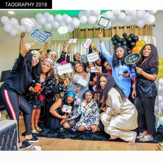 Toyin Abraham, Anita Joseph, Eniola Badmus party with Dayo Amusa at ...