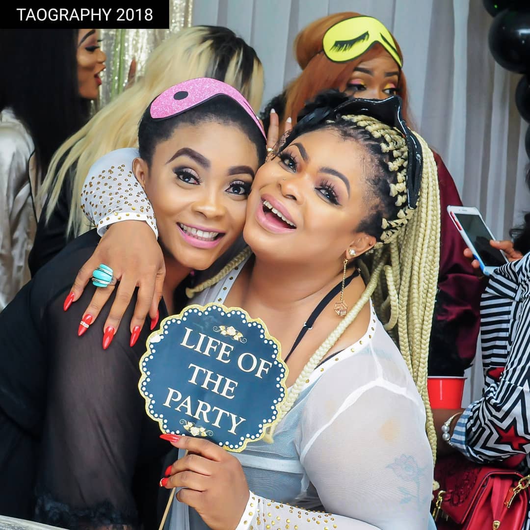 Toyin Abraham, Anita Joseph, Eniola Badmus party with Dayo Amusa at ...