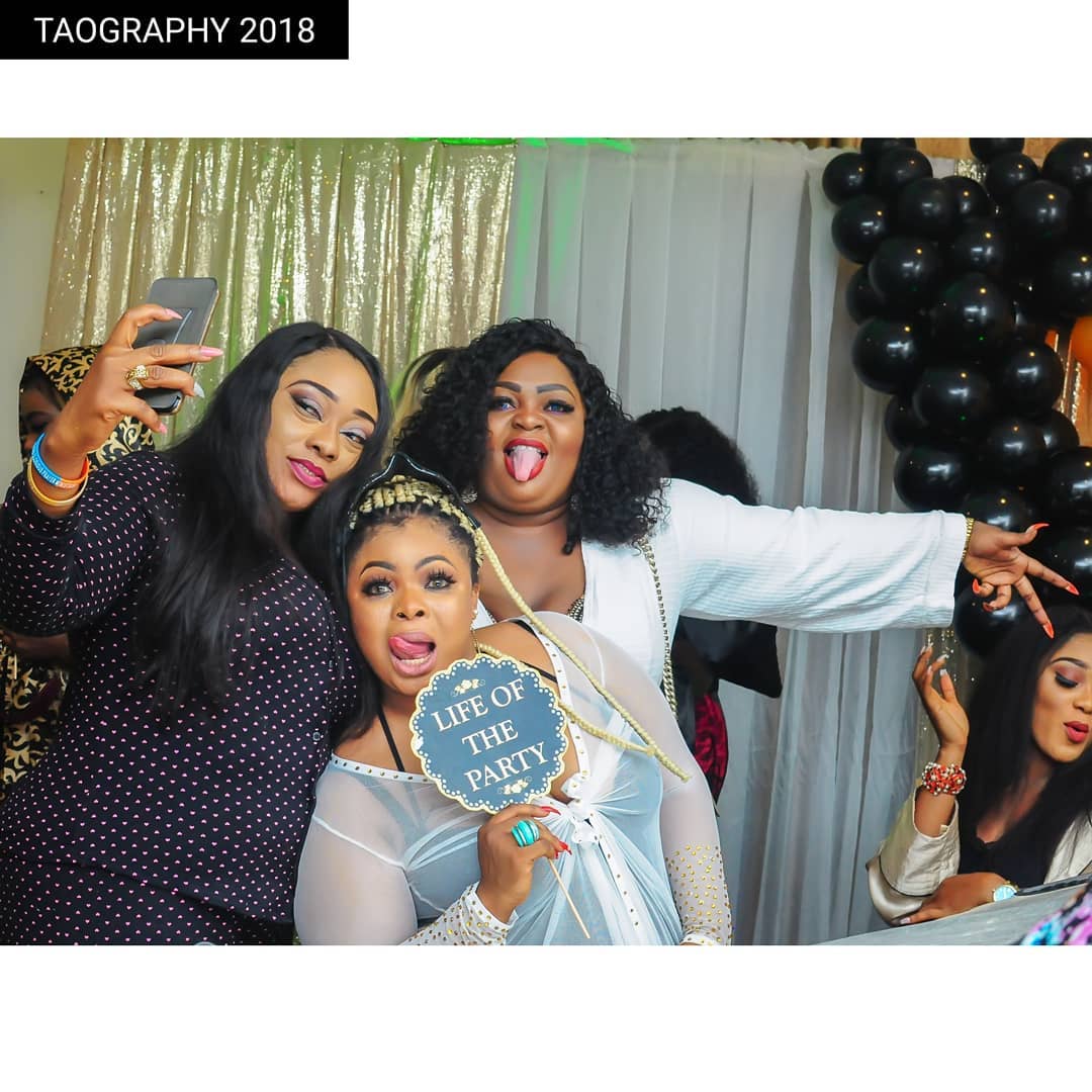 Toyin Abraham, Anita Joseph, Eniola Badmus party with Dayo Amusa at ...