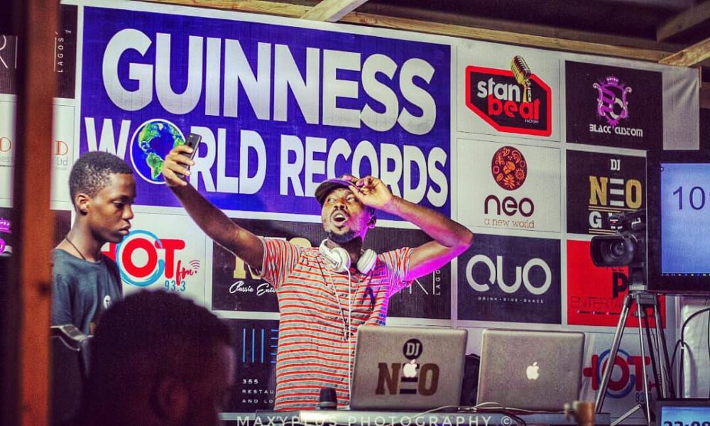 He's done it! DJ Neo completes attempt to break & set New Guinness ...