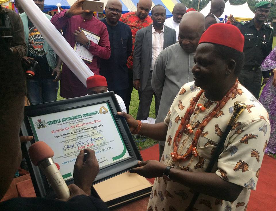 Femi Adesina conferred with Chieftaincy Title in Abia | BellaNaija