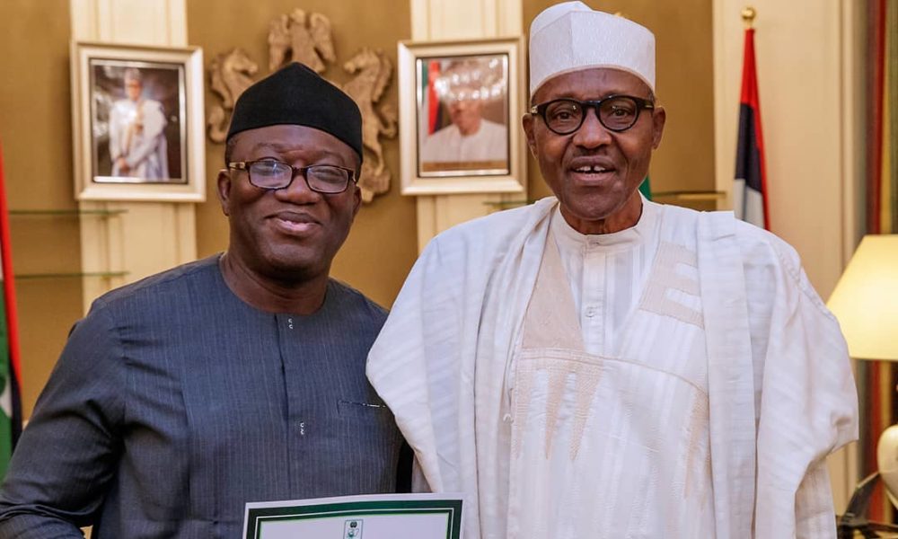 #EkitiDecides2018: President Buhari hosts Kayode Fayemi in Aso Rock ...