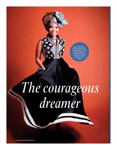 Terry Pheto Covers Women's Month Issue of Get It Magazine | BellaNaija