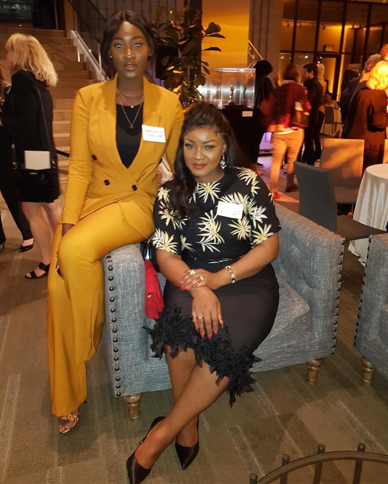 Omotola Jalade-Ekeinde & daughter Meraiah attend Private Reception for ...