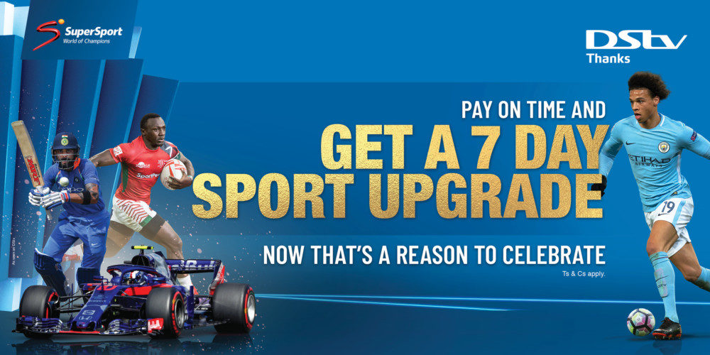 Pay on time and get 7 Days Free Sport upgrade on DStv