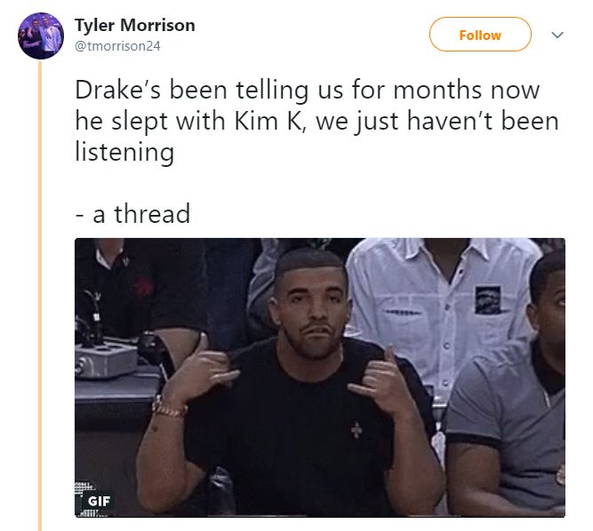 Fan Shares Conspiracy Theory About Drake Having An Affair With Kim 4408