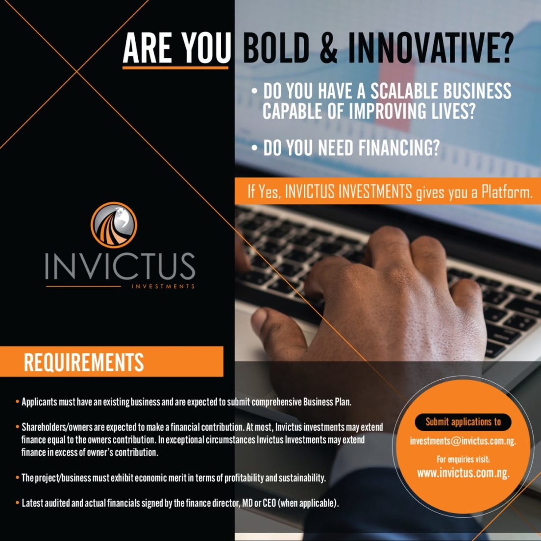 Invictus Group is offering Financial & Skill Support to Small and ...