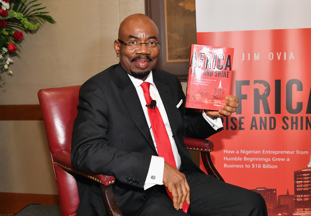 Jim Ovia launches His book 'Africa Rise and Shine' in New York | BellaNaija