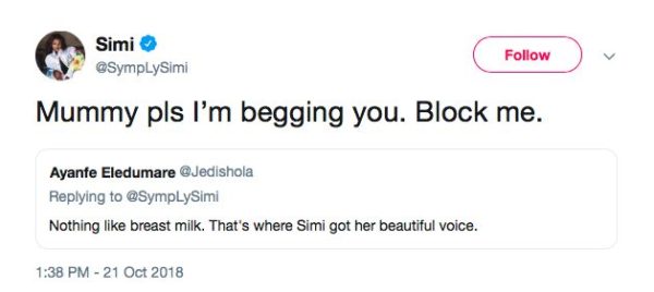 BN Sweet Spot: This Banter between Simi & Her Mom is Too Cute ...