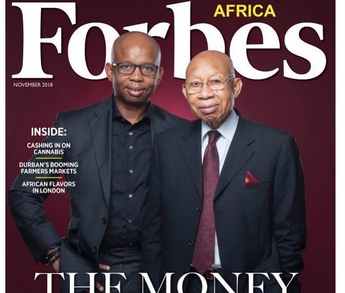 The Father-Son Duo! Pascal & Uzoma Dozie cover Forbes Africa Magazine's ...