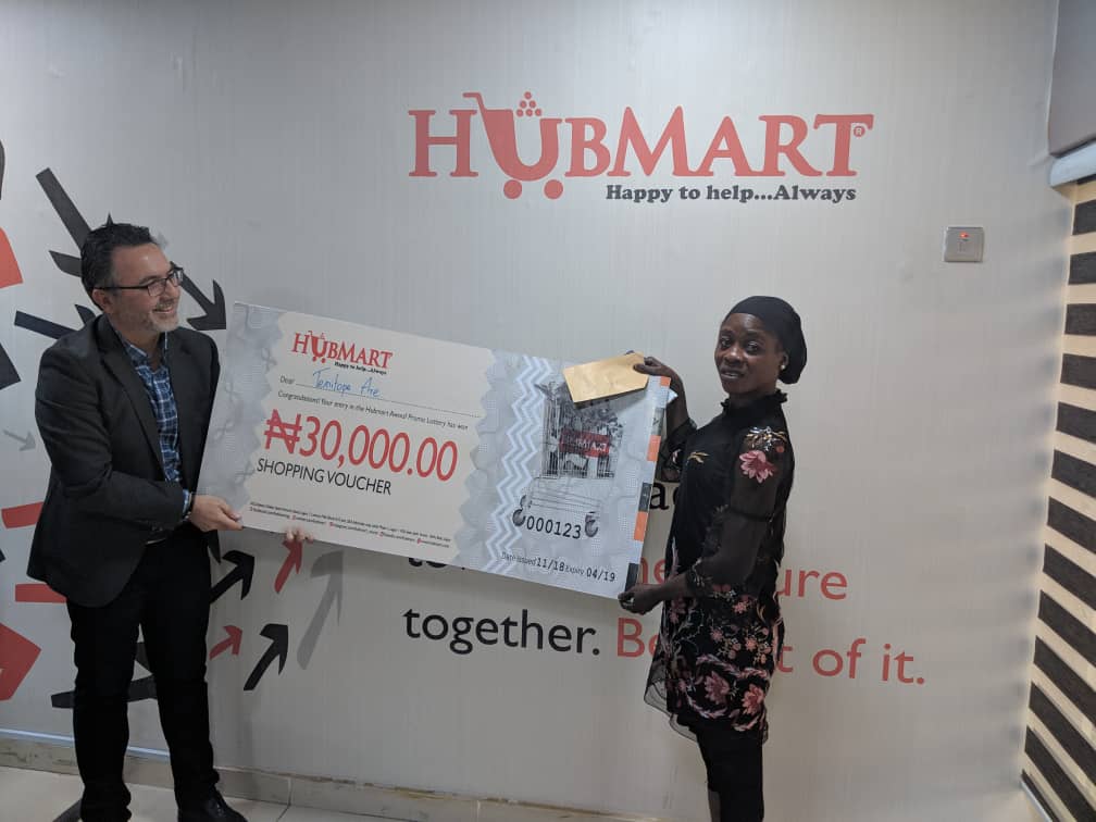 Hubmart Stores rewards Customers with Gifts, Shopping Vouchers worth N3 ...