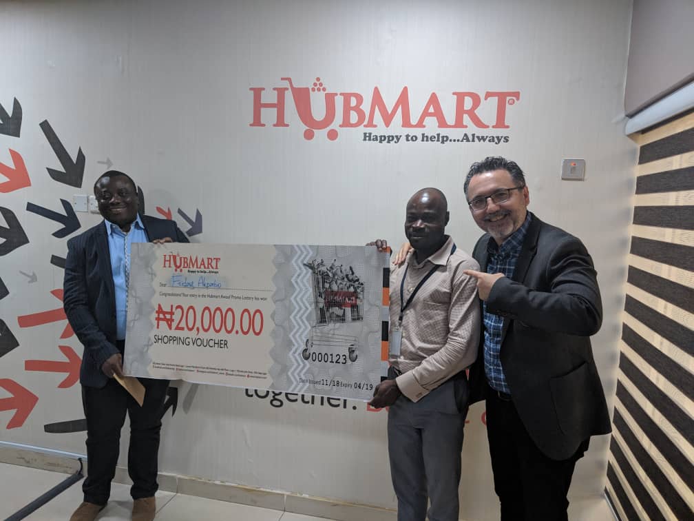 Hubmart Stores rewards Customers with Gifts, Shopping Vouchers worth N3 ...