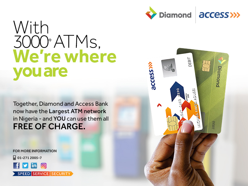 Access Bank, Diamond Bank launch Over 3,100 ATM Network in Nigeria ...