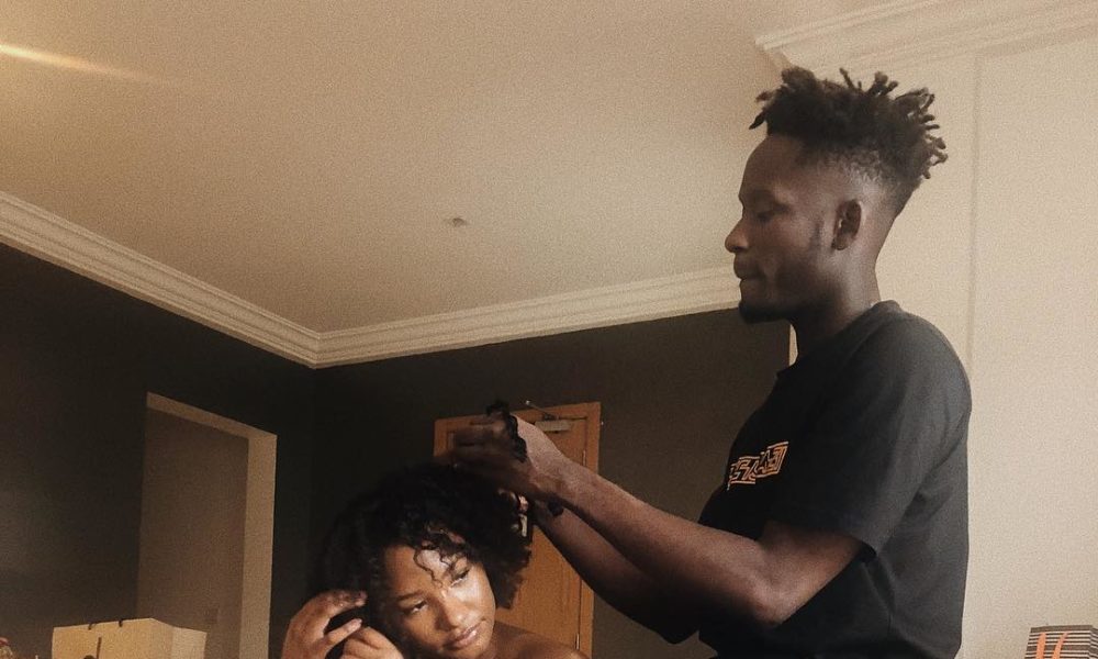 Love is in the "Hair" for Mr Eazi and Temi Otedola & this Photo is ...