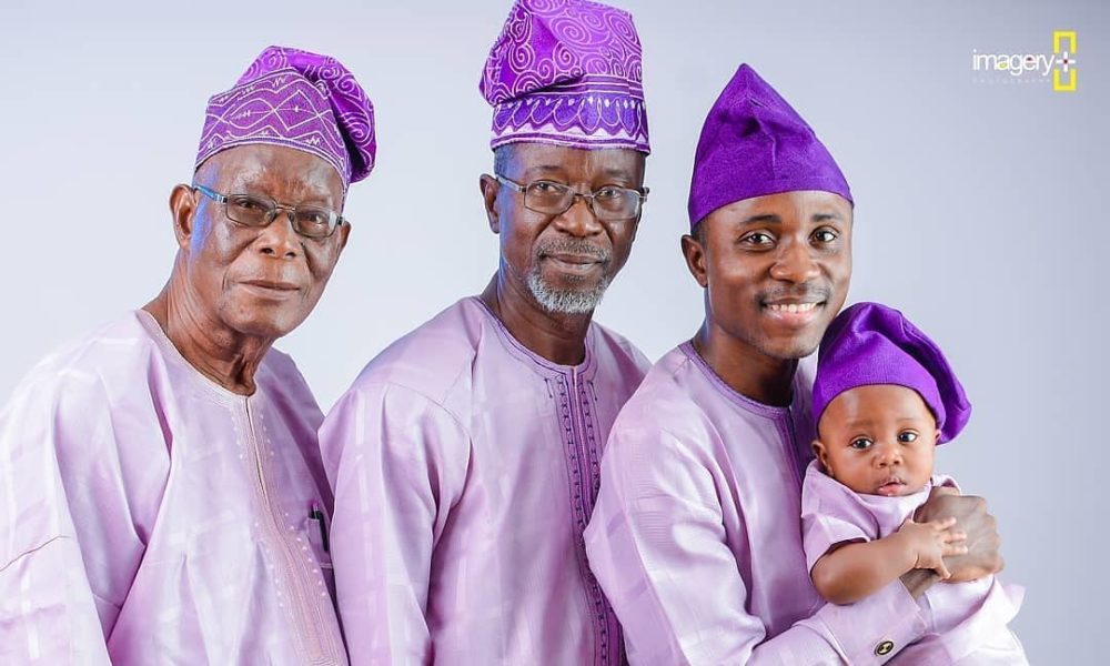 This 4-Generation Patrilineal Photo is so Beautiful | BellaNaija