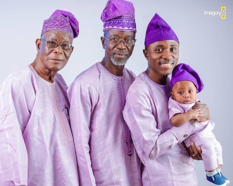 This 4-Generation Patrilineal Photo is so Beautiful | BellaNaija