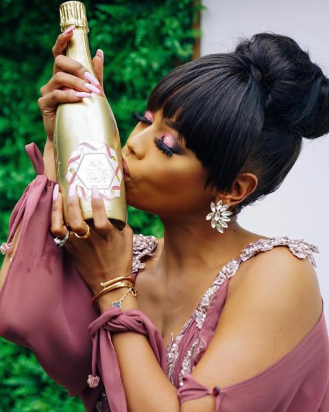 Bonang Matheba just expanded her Empire with a Luxury Champagne Brand ...