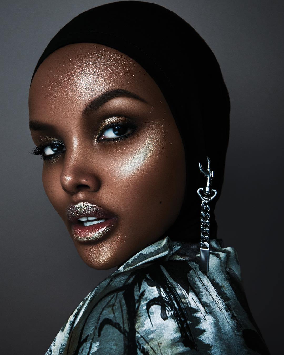 This Is How Halima Aden Does Girls Night Out Makeup | BellaNaija