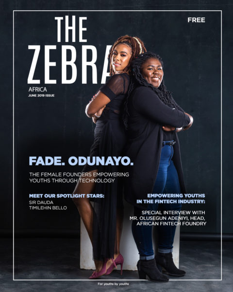 Fade Ogunro & Odunayo Eweniyi cover the June Issue of the Zebra ...
