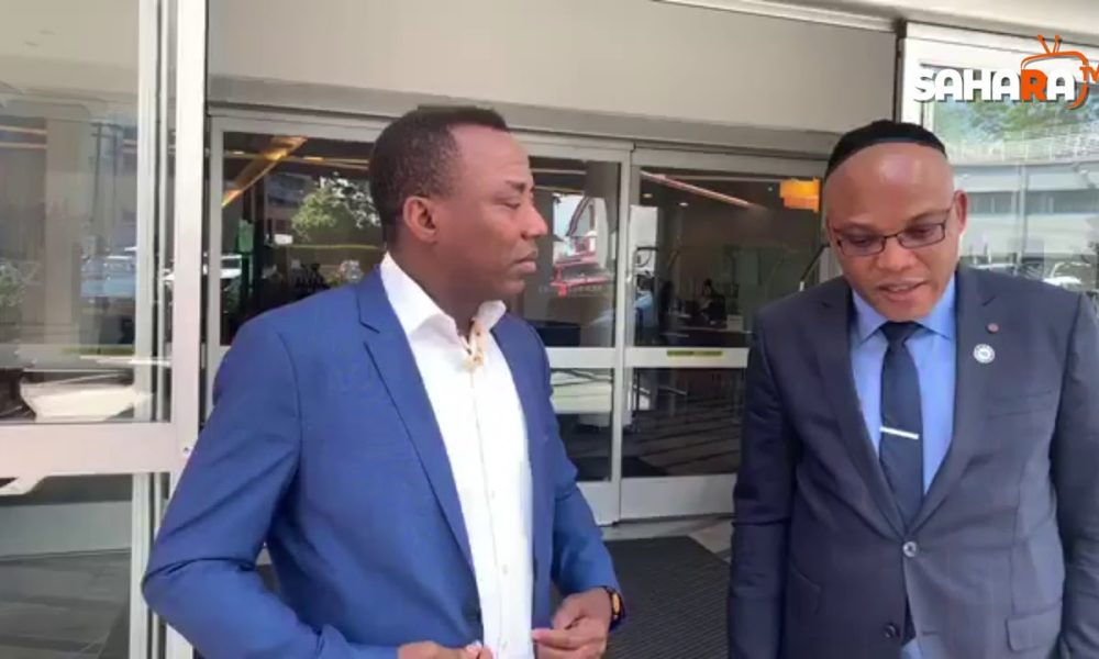 Yele Sowore & Nnamdi Kanu Meet in New York | WATCH | BellaNaija