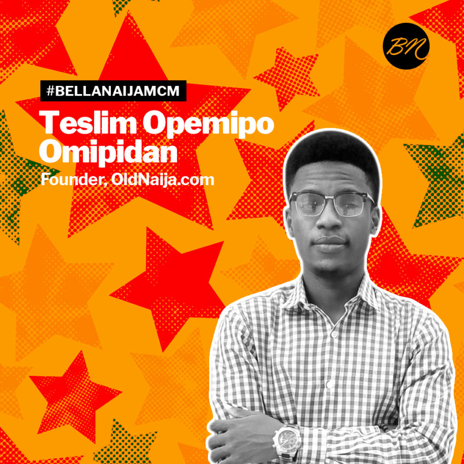 Teslim Opemipo Omipidan of OldNaija is our #BellaNaijaMCM this Week ...
