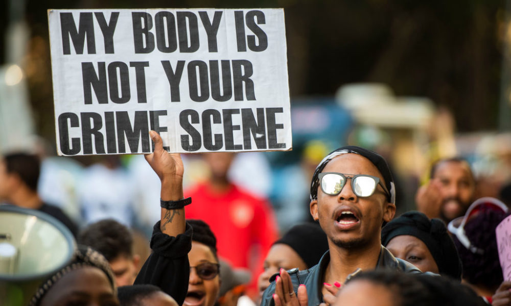 Sandtonshutdown Protesters March Against Gender Based Violence In