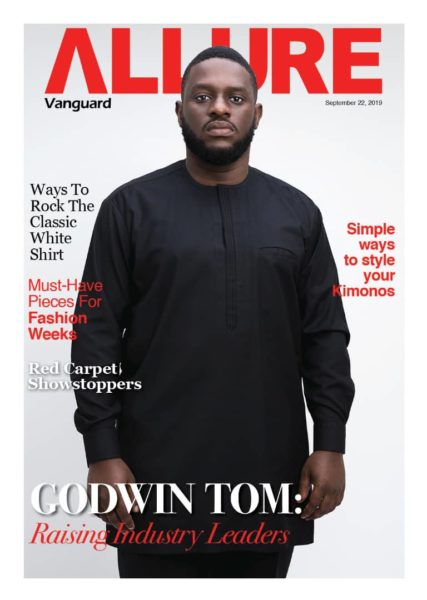 Talent Manager Godwin Tom Covers Vanguard Allure Magazine In Style ...