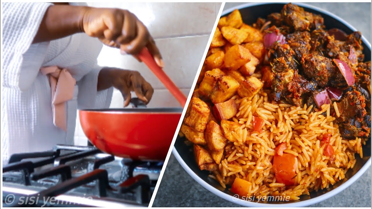 BN Cuisine: Watch Sisi Yemmie Prepare Party Jollof, Asun & Dodo ...