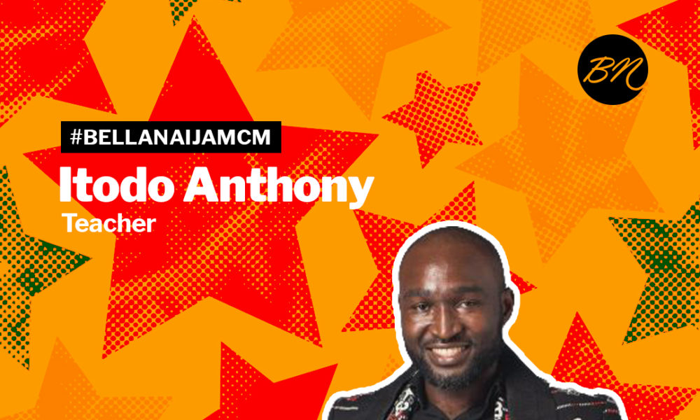#BellaNaijaMCM Itodo Anthony is the Teacher Raising Positive Change ...