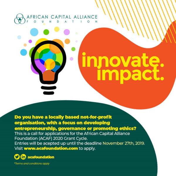 Here's a Chance to Apply for African Capital Alliance Foundation's 2020 ...