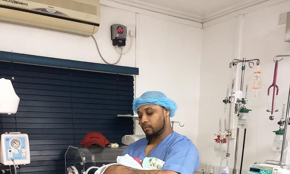 Yay! B-Red and his girlfriend Faith welcome a Baby Boy | BellaNaija