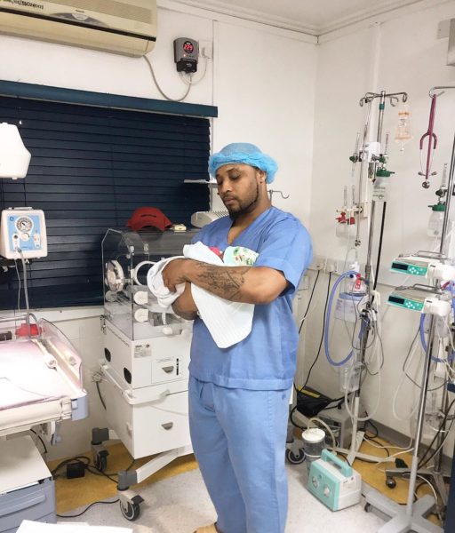 Yay! B-Red and his girlfriend Faith welcome a Baby Boy | BellaNaija