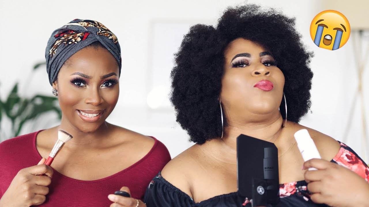 You have to Watch this Hilarious Video of Dimma Umeh & Chigul doing makeup in Igbo Language ...
