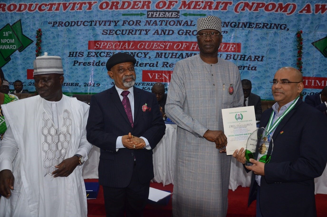 Dufil Prima Foods gets Recognition for its Contribution to Economic ...