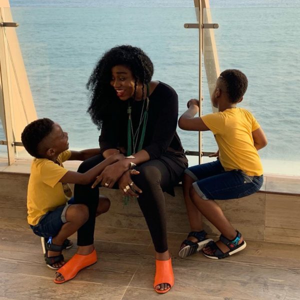 TY Bello is Grateful as her Twin Boys Turn 5 | BellaNaija