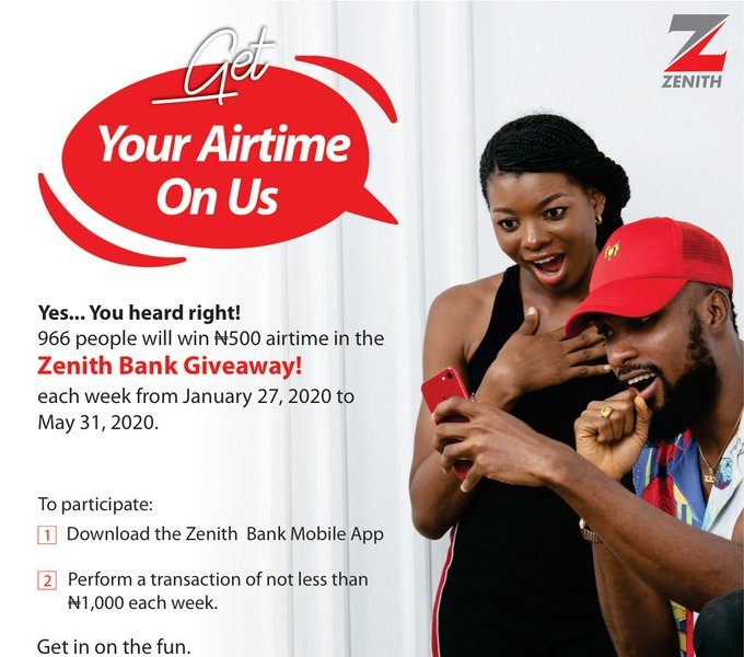 Zenith Bank has got Free Airtime for You | Here's How You can Enjoy It ...
