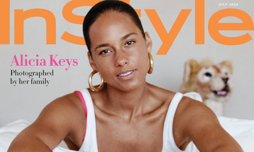 Alicia Keys Is Naturally Gorgeous On The Cover Of InStyle Magazine's ...