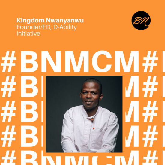 #BellaNaijaMCM Kingdom Nwanyanwu of D-Ability Initiative is Promoting ...