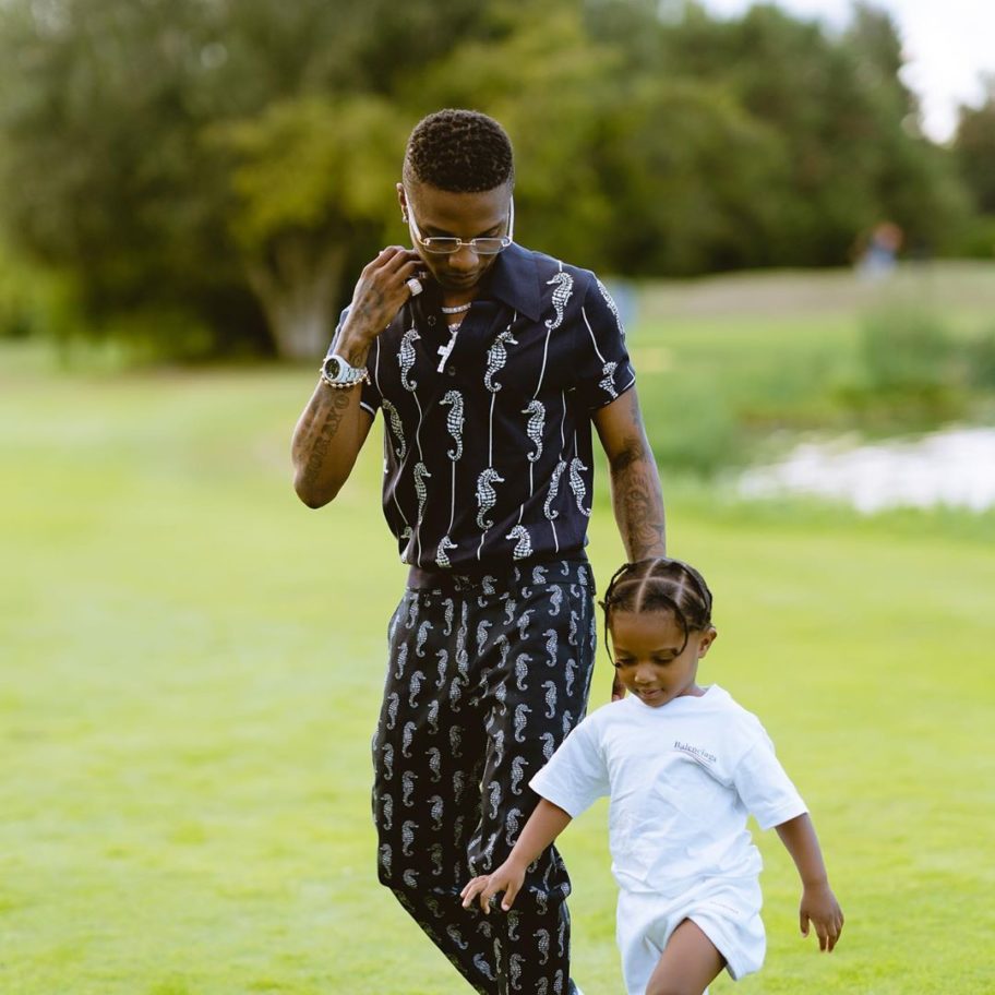 This Father-Son Moment between Wizkid & Zion is too Adorable | BellaNaija