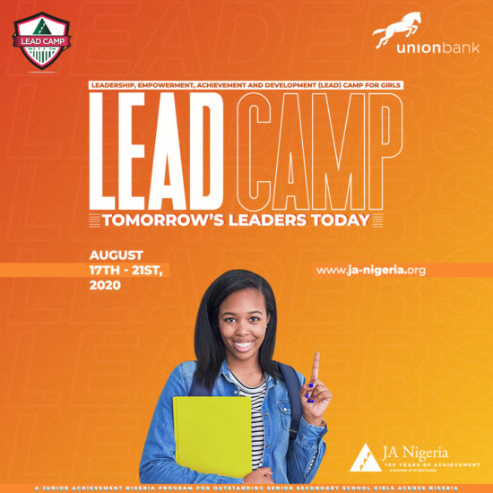 Lead Camp 2020: Union Bank Partners with Junior Achievement Nigeria to ...