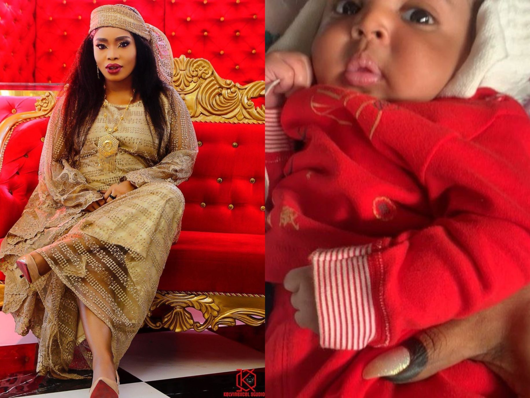 Halima Abubakar Gives Us a First Look at Her Baby Boy | BellaNaija