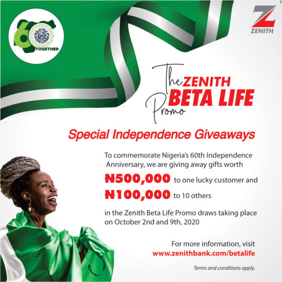 Independence Offer: Zenith Bank is giving you a chance to win More than ...