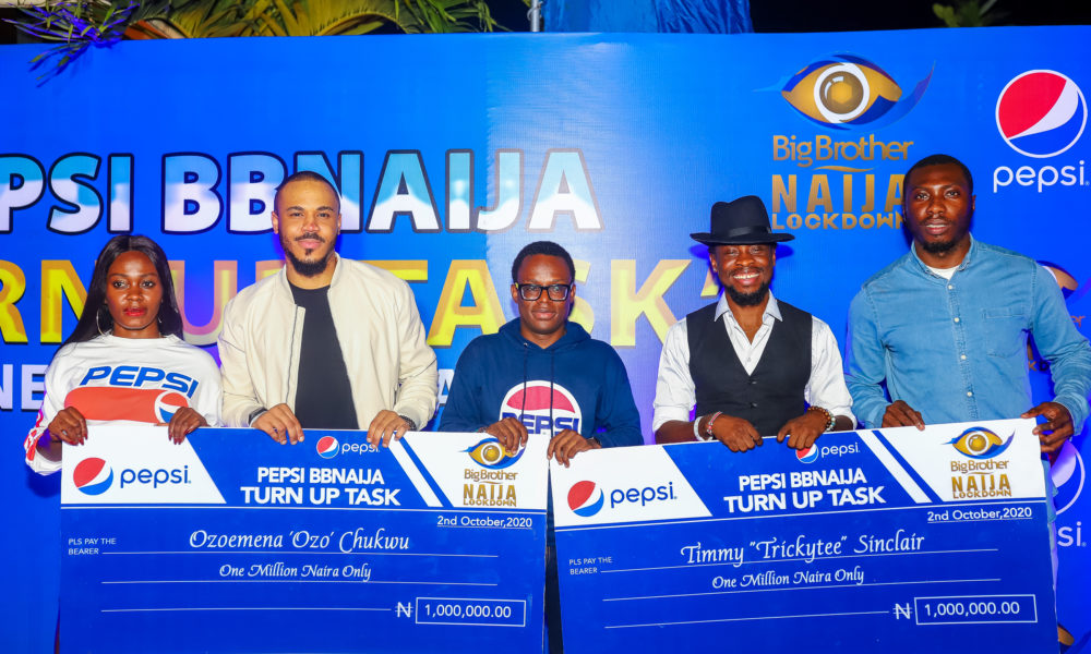 It's Double Celebration as Pepsi BBNaija Turn up Task Winners receive ...