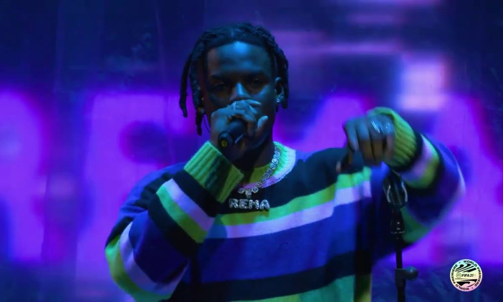 Rema's Live Performance for FIFA 21 World Premiere will surely have you ...