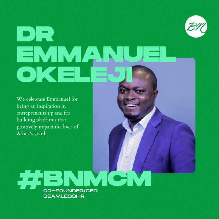 Serial Entrepreneur & Medical Doctor Emmanuel Okeleji of SeamlessHR is ...