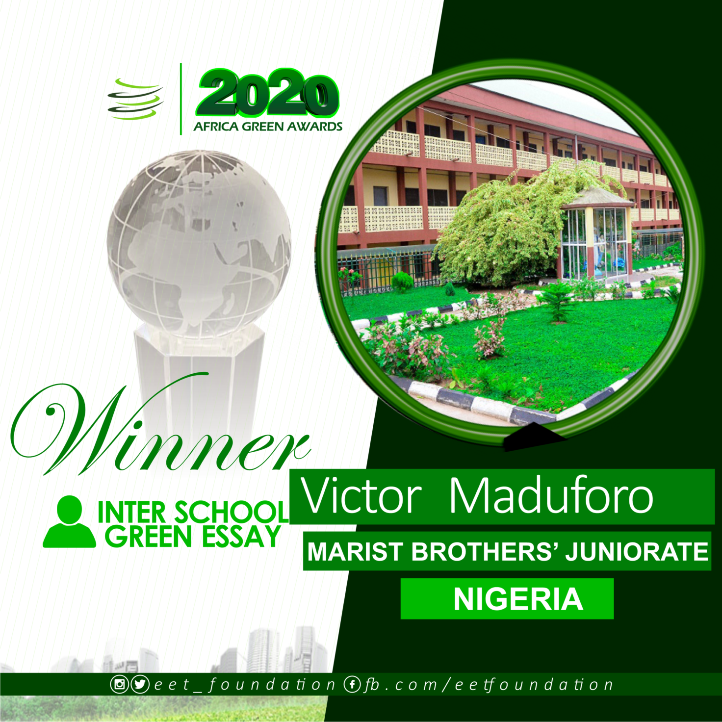The 'Africa Green Awards' 2020 celebrates the Contributions of Youths ...